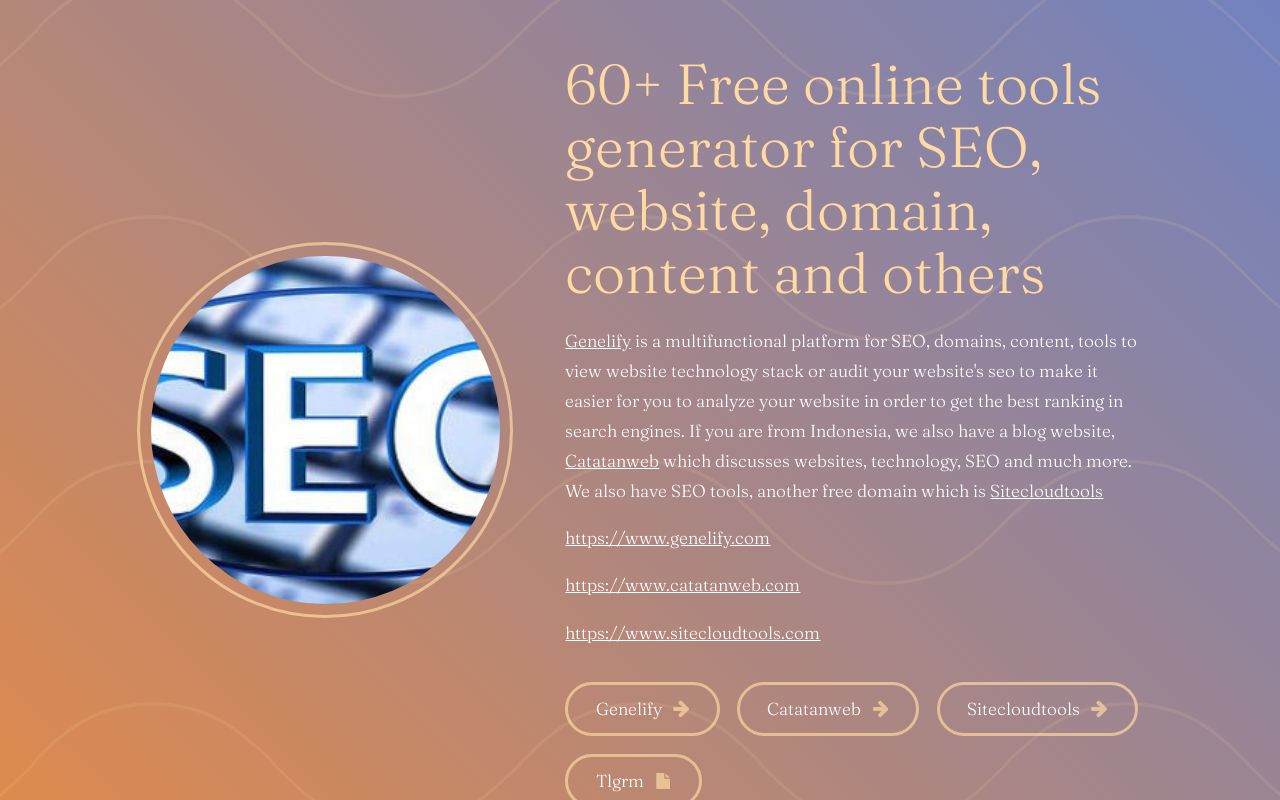 60+ Free online tools generator for SEO, website, domain, content and ...